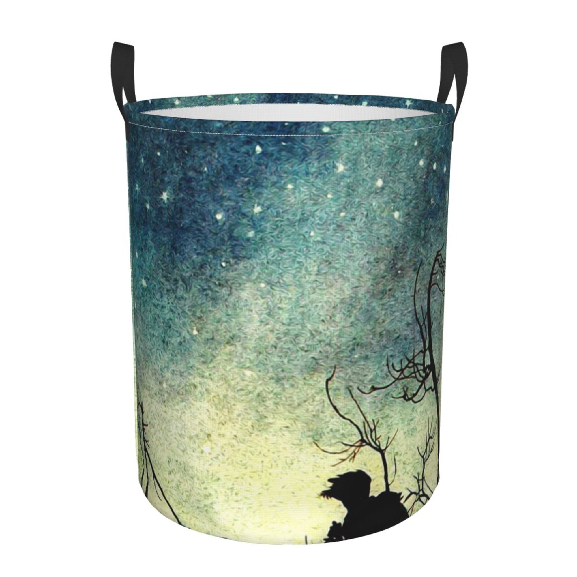 ZICANCN Retro Fairy Tale Forest Laundry Basket Organizer, Dirty Clothes ...