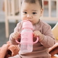 Dr. Brown's Milestones Wide-Neck Sippy Straw Bottle, 100% Silicone ...