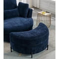 32.7"W Chenille Upholstered Storage Bench Large Ottoman with Tray Serve ...