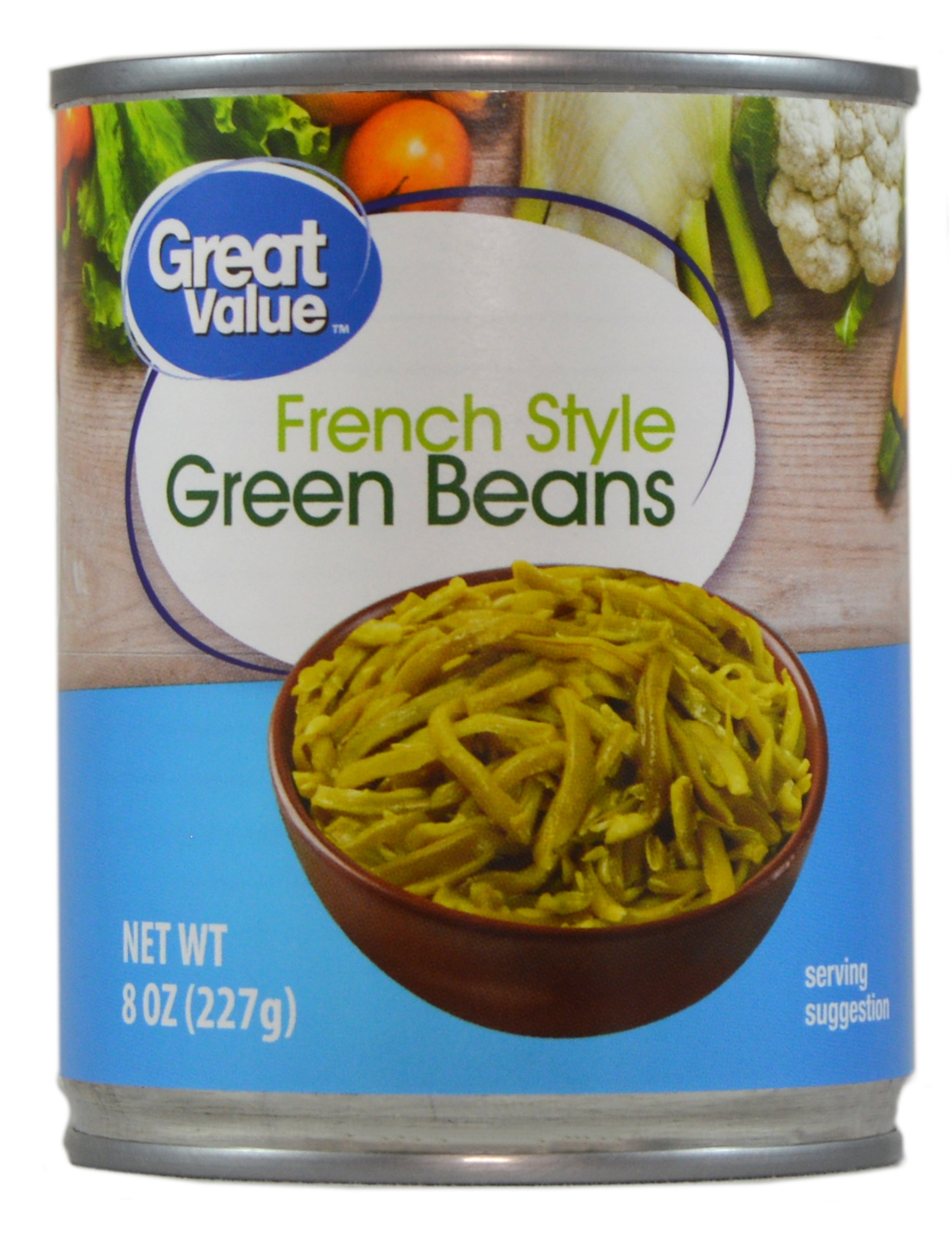 Great Value Canned French Style Green Beans, 8 oz - Walmart.com