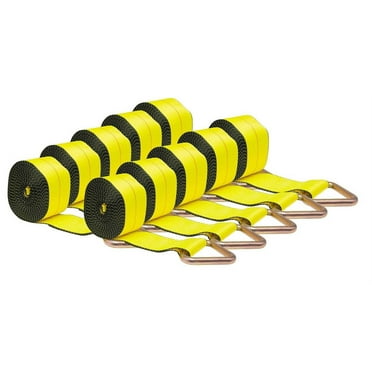 Kinedyne Winch Straps 4" x 30" Blue Heavy Duty Tie down w/ Flat Hooks ...