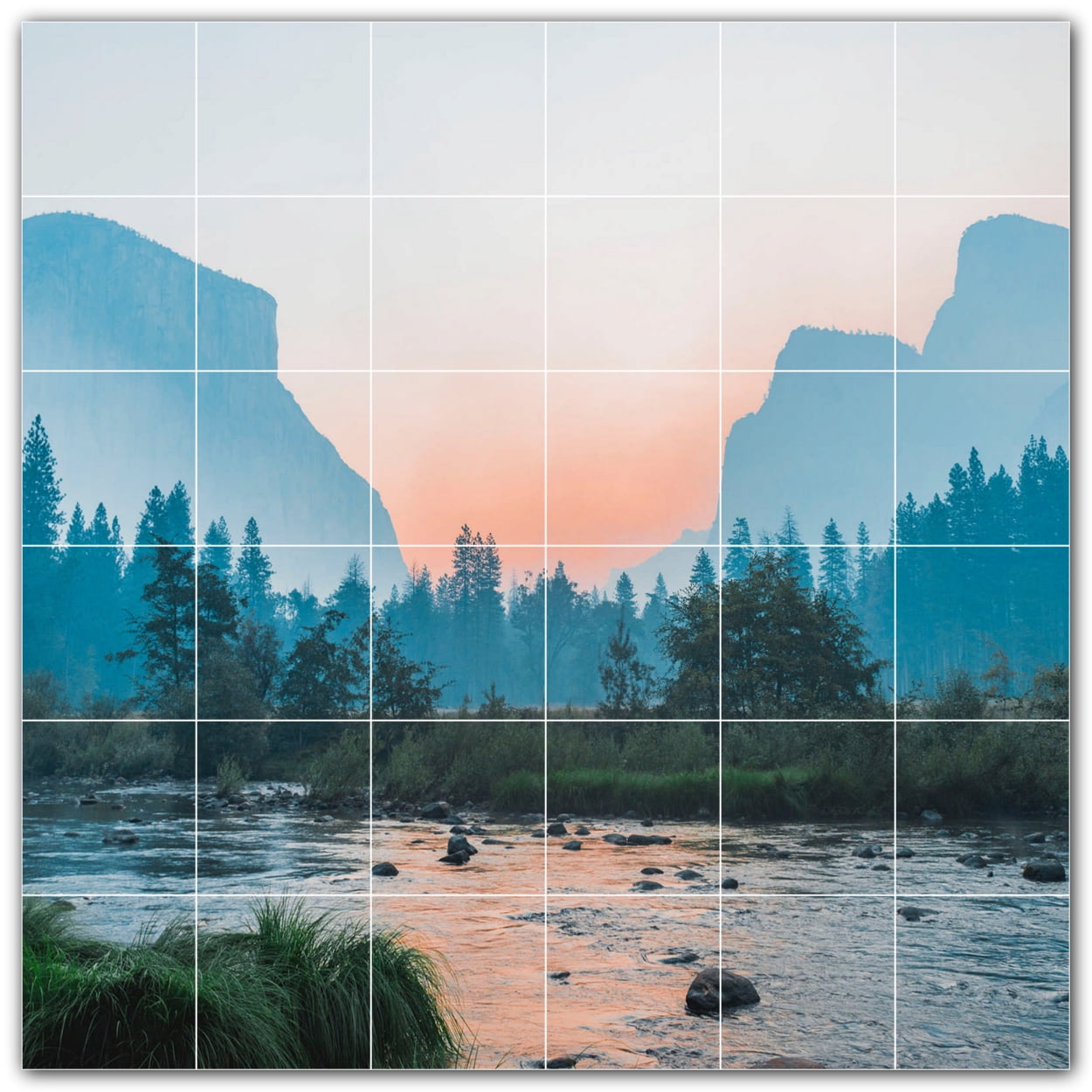 Picture-Tiles.com: Mountains Ceramic Tile Wall Mural WAL500854-66XL. 72 ...