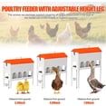 Chicken Feeder No Waste 15 Pound 7lb,10 Feeding Ports,with Metal Feeder ...