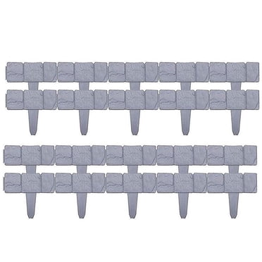 GroundSmart SmartLoc Cobblestone Landscape Edging, 4' Black Rubber ...