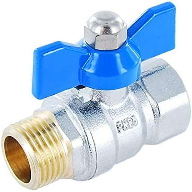 Hongchun Full bore brass ball valve, male x female threaded connection ...