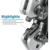 Multifunctional Cable Lug Crimper, Durable Heavy Duty Wire Crimper ...