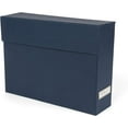Bigso Lovisa Fiberboard Label Frame 12 File Storage Box, 9.4 x 3.7 x 13 ...