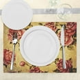 Ambesonne Rose Place Mats Set of 8, Victorian Style Pattern, Placemat 8 ...