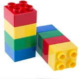 Prextex Big Building Bricks, 25pc Kids STEM Toy Blocks Set, Compatible ...