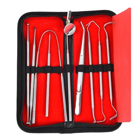 9 Pcs Dental Tools, Teeth Cleaning Tools Professional Dental Hygiene ...