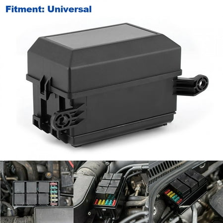 Fuse Box 6-way Fuse Box Fuse Socket Block Fuse Holder Box 6-Way Relay ...