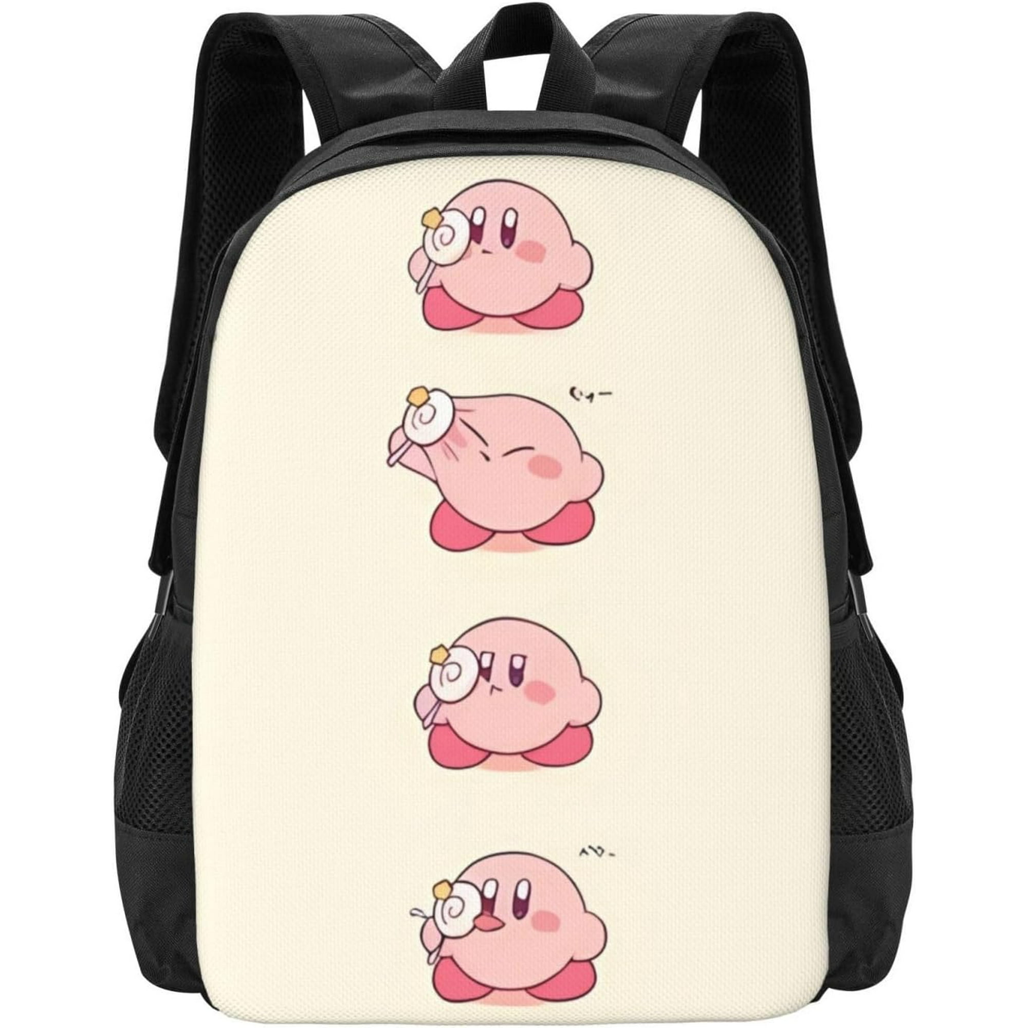 Click here for Kirby Anime Star Backpacks Canvas Backpack Cartoon... prices