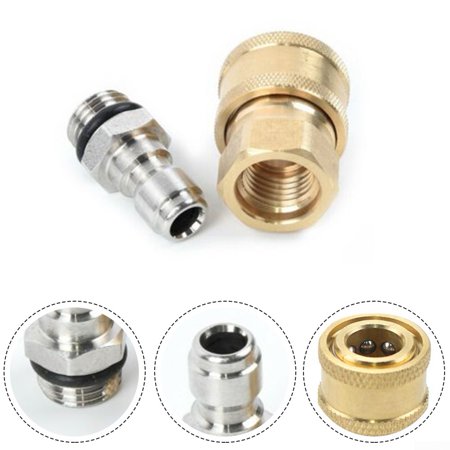 1/4 Pressure Washer Quick-Release Connect Fittings Coupling Connectors ...