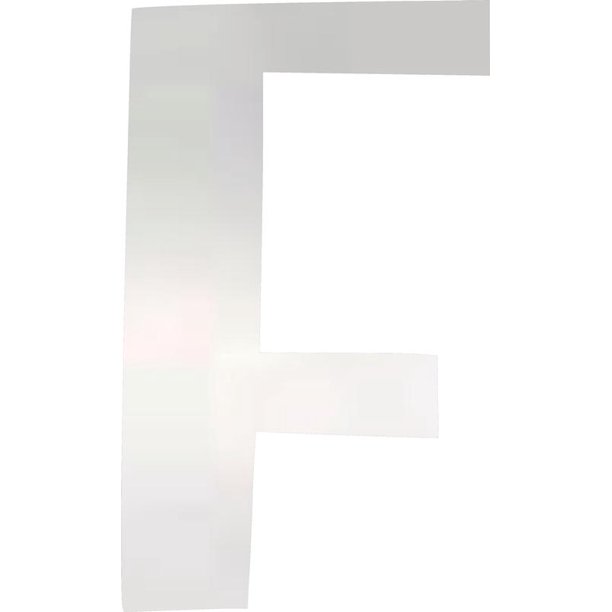 Acrylic Letter F Icebold, 6'' Tall Clear Acrylic Alphabet Letters ...