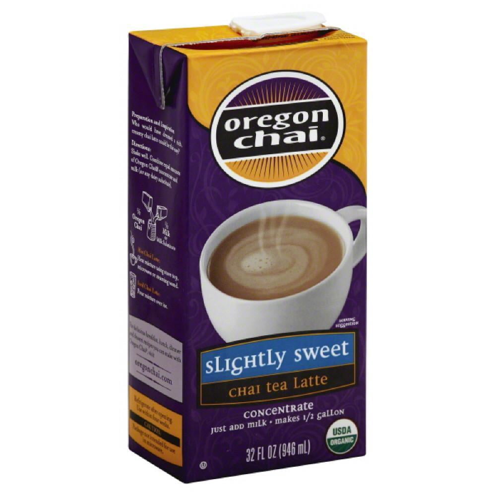 Oregon Chai Slightly Sweet Concentrate Chai Tea Latte, 32 Fo (Pack of 6 ...