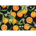 wall26 - Vector - Seamless Pattern. Orange Fruits Background. Floral ...