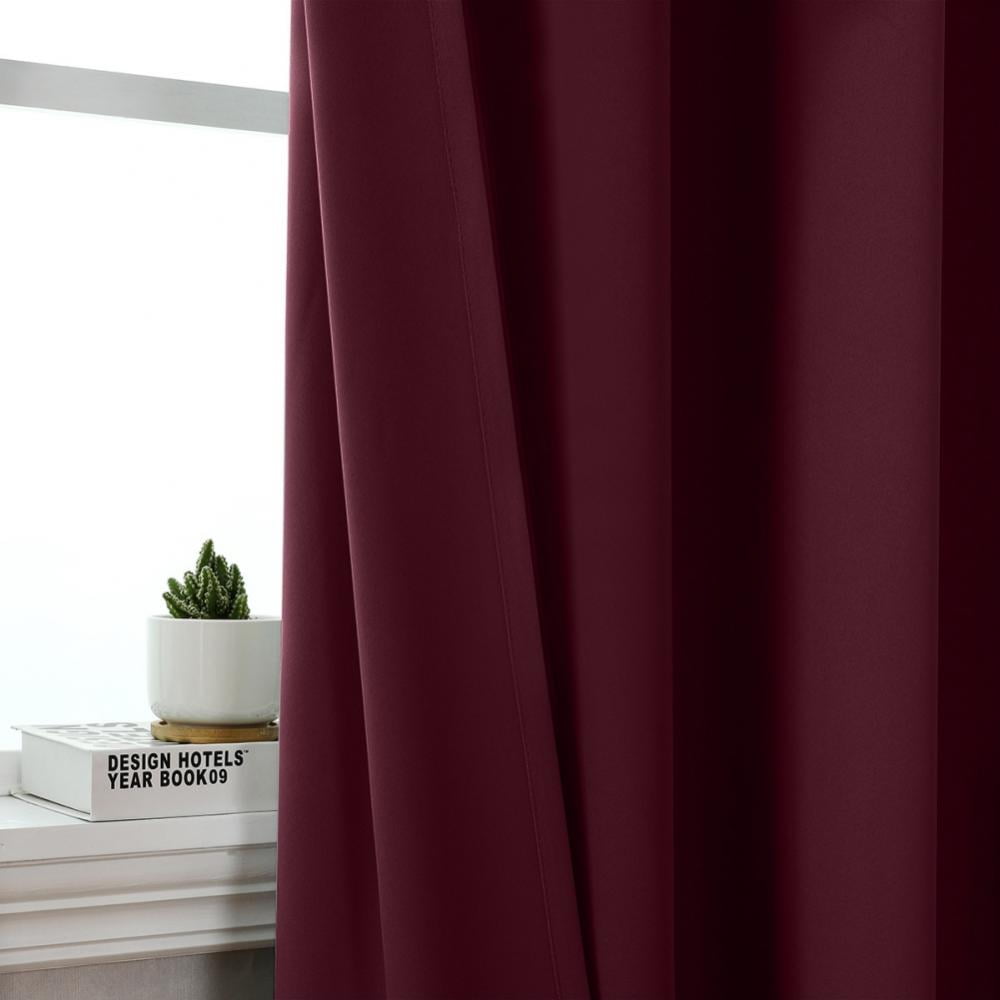Fabric Blackout Curtains Solid Thickened Panel 3.2x4.2 Machine Washable ...