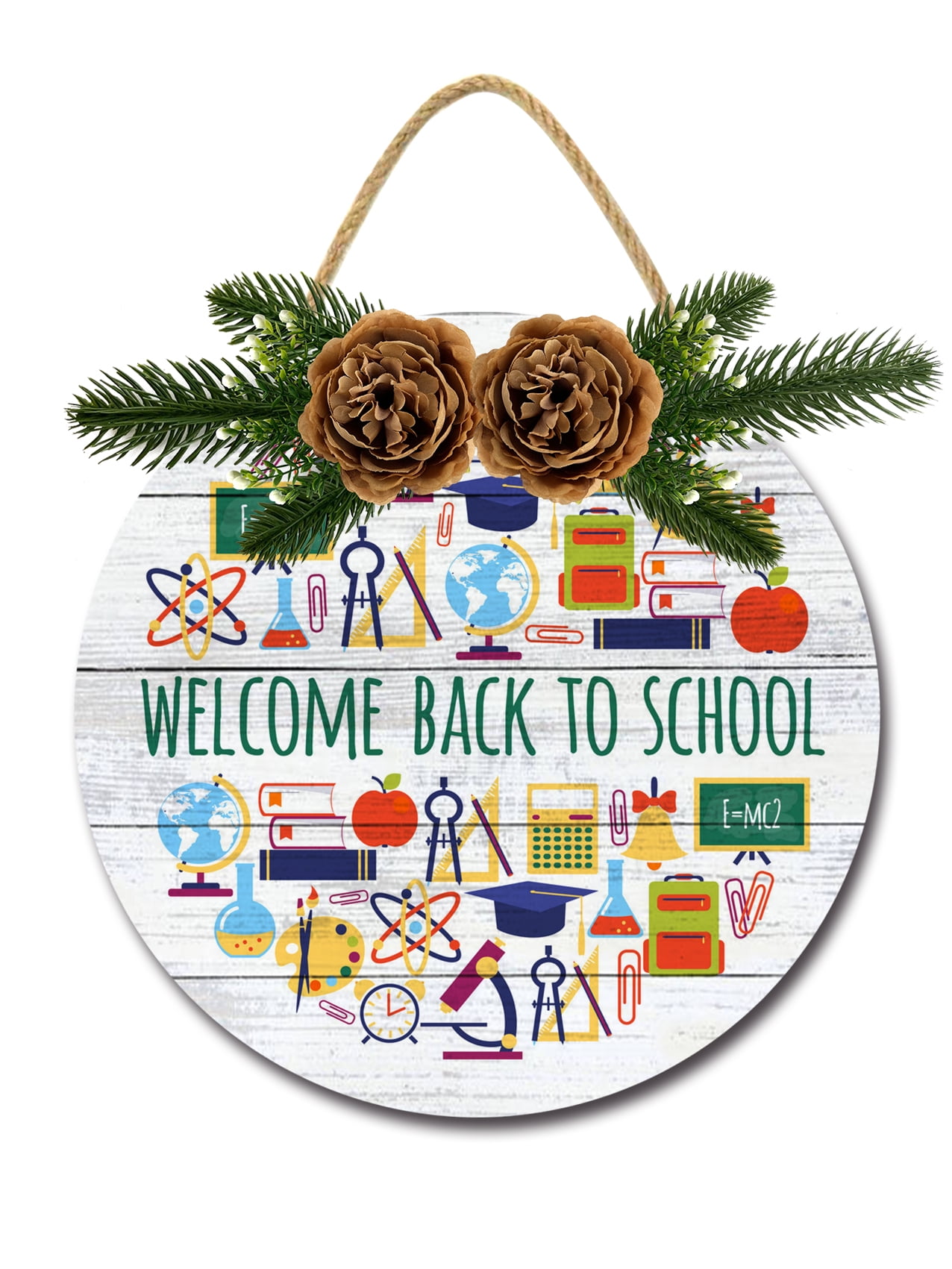 Eveokoki Back To School Door Sign Classroom Door Hanger Back to School ...