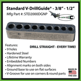 V-Drill Guide Standard Sizes 3/8"-1/2" - Walmart.com