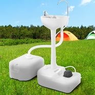 DWVO Portable Sink Camping Hand Washing Station, 17 L Wash Basin Stand ...