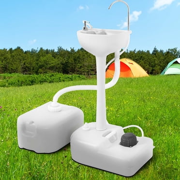 Free Shipping! Zimtown 19L Outdoor Wash Basin Sink, Water Tank Faucet ...