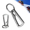 Alloy Carabiner Keychain Clip Buckle Outdoor Keychain with Keys Rings ...