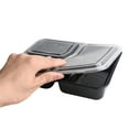 RyhamPaper Limited 3 Compartment Food Containers, Plastic Storage ...