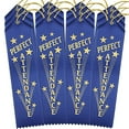 RibbonsNow Perfect Attendance Ribbons - 300 Blue Ribbons with Card ...