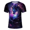 RATTOYY Fishing Shirts For Men's Dragon Print T Shirt Summer Short ...