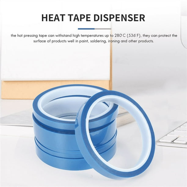 6 Rolls of High Temperature Adhesive Tape,Thermal Vinyl Pressing Tape ...