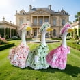 Lovely Country Styles Geese Costume With Flower Print Garden Geese ...