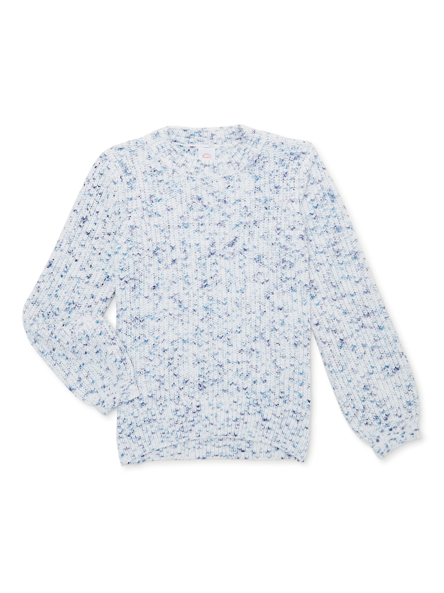 Wonder Nation Girls Chenille Balloon Sleeve Sweater, Sizes 4-18 & Plus ...