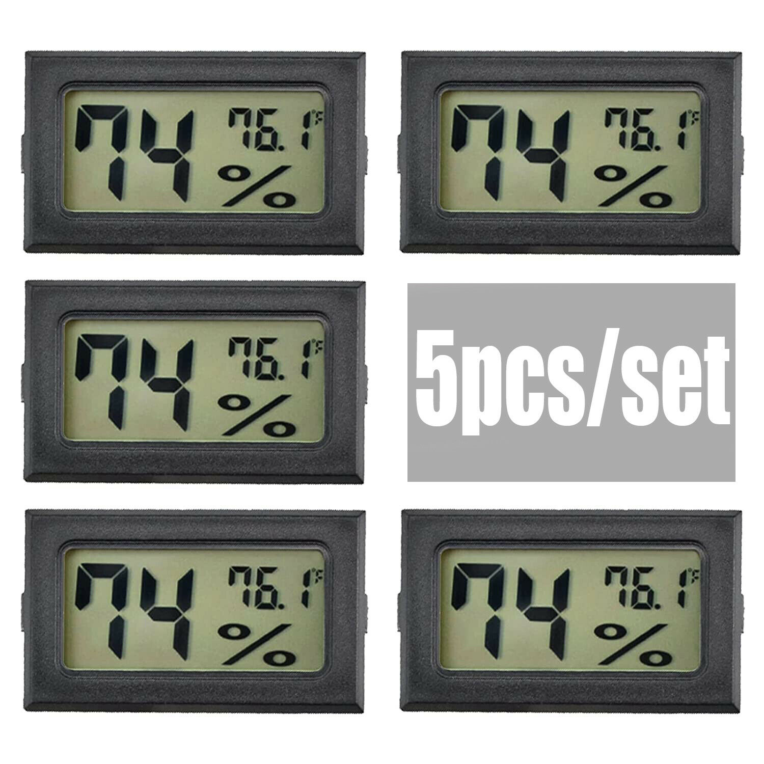 EROCK Humidity Gauge,Digital Hygrometer Indoor Outdoor Hygrometer ...