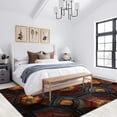 Animal Pattern Turtle Shell Area Rugs, Abstract Carpet, Washable Non ...