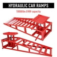Whizmax Stainless Steel Hydraulic Vehicle Ramp 10,000lb Max Load ...