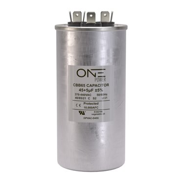 "Packard Titan Pro Round HVAC Motor Run Capacitor, 45+5 MFD, 440/370V ...