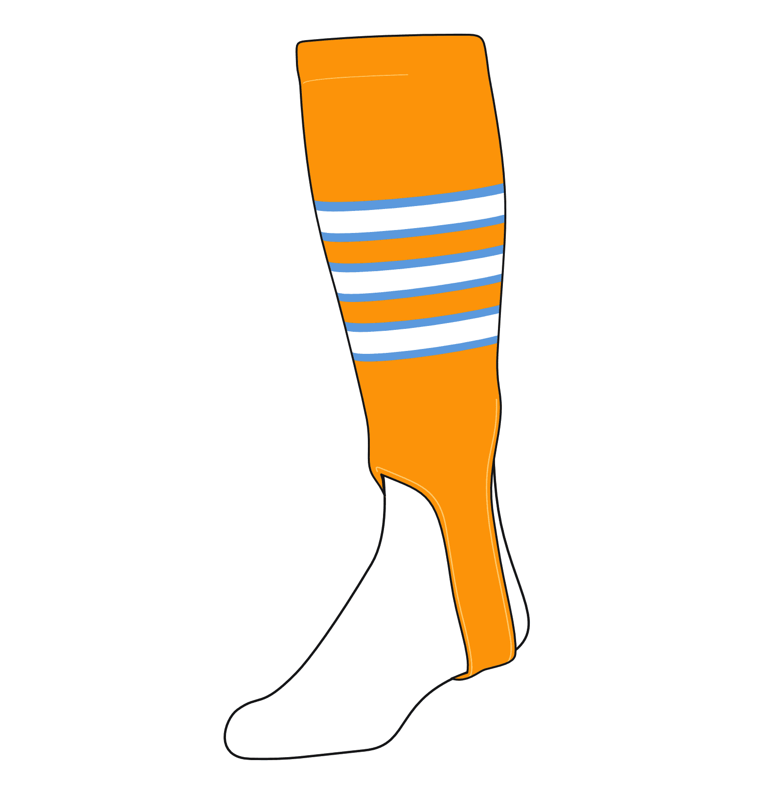 TCK Baseball Stirrups Small/Youth (100D, 5in) Dark Gold, Baby Blue ...