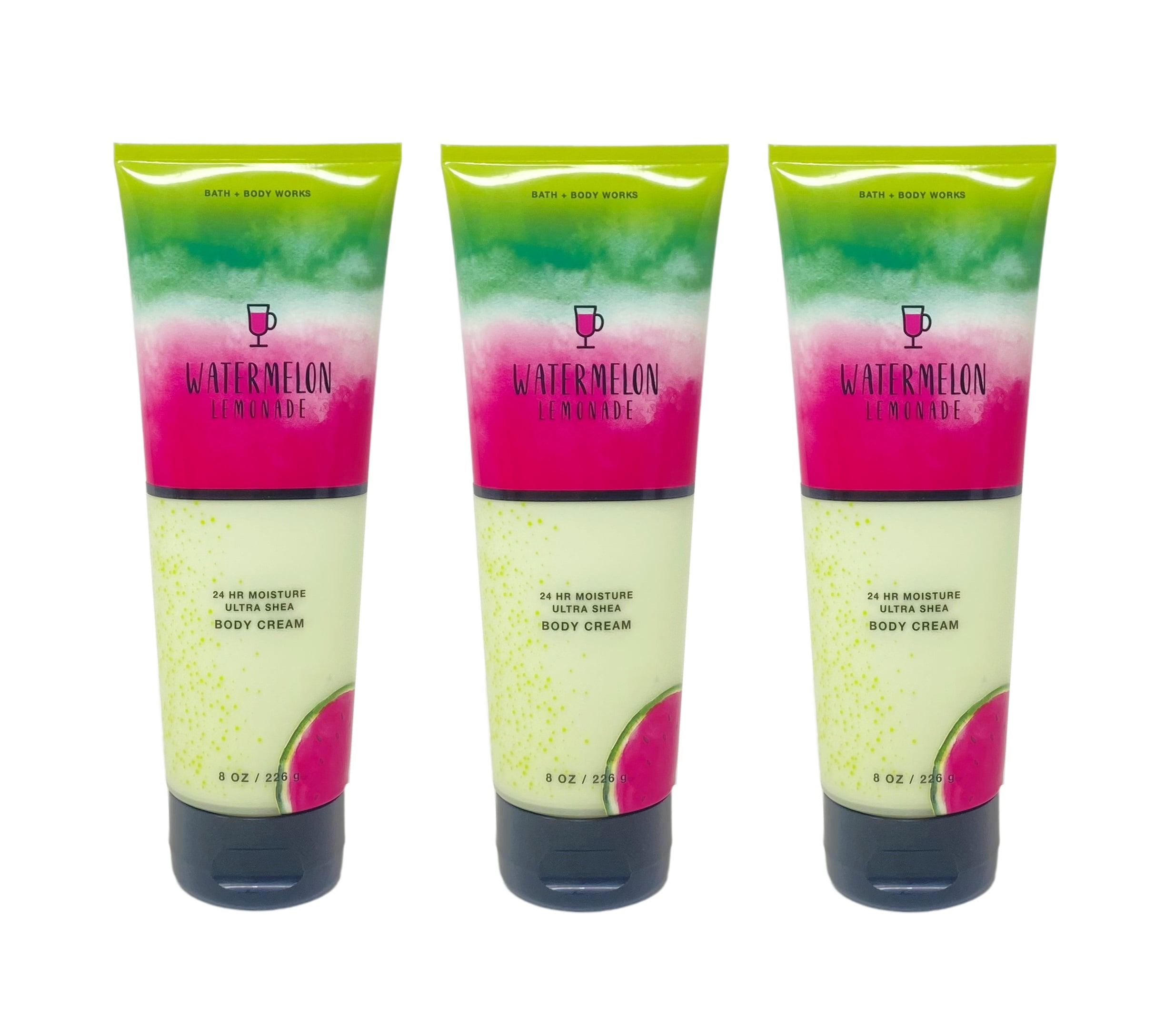 Bath And Body Works Watermelon Lemonade 3 Piece Ultra Shea Body Cream