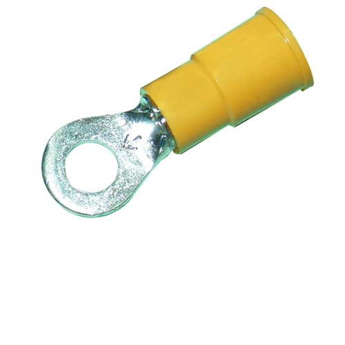 3M Ring Terminal Vinyl Insulated #10 Yellow 10-12 Gauge - 100PK ...