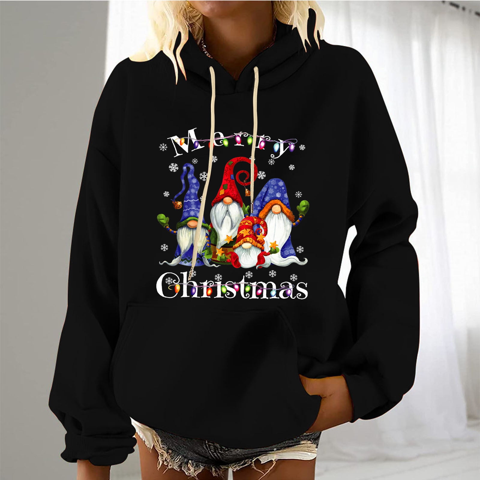 Click here for Chgbmok Hoodies Ladies Fashion Print Trend Round N... prices