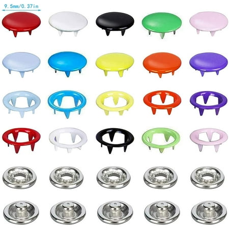 Plastic Snap Buttons Kit for Sewing and Crafting with Organizer Storage ...