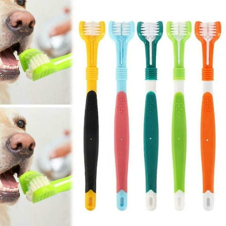 Three Sided Dog Toothbrush Reduce Tartar / Pet Cat th Cleaning Oral ...