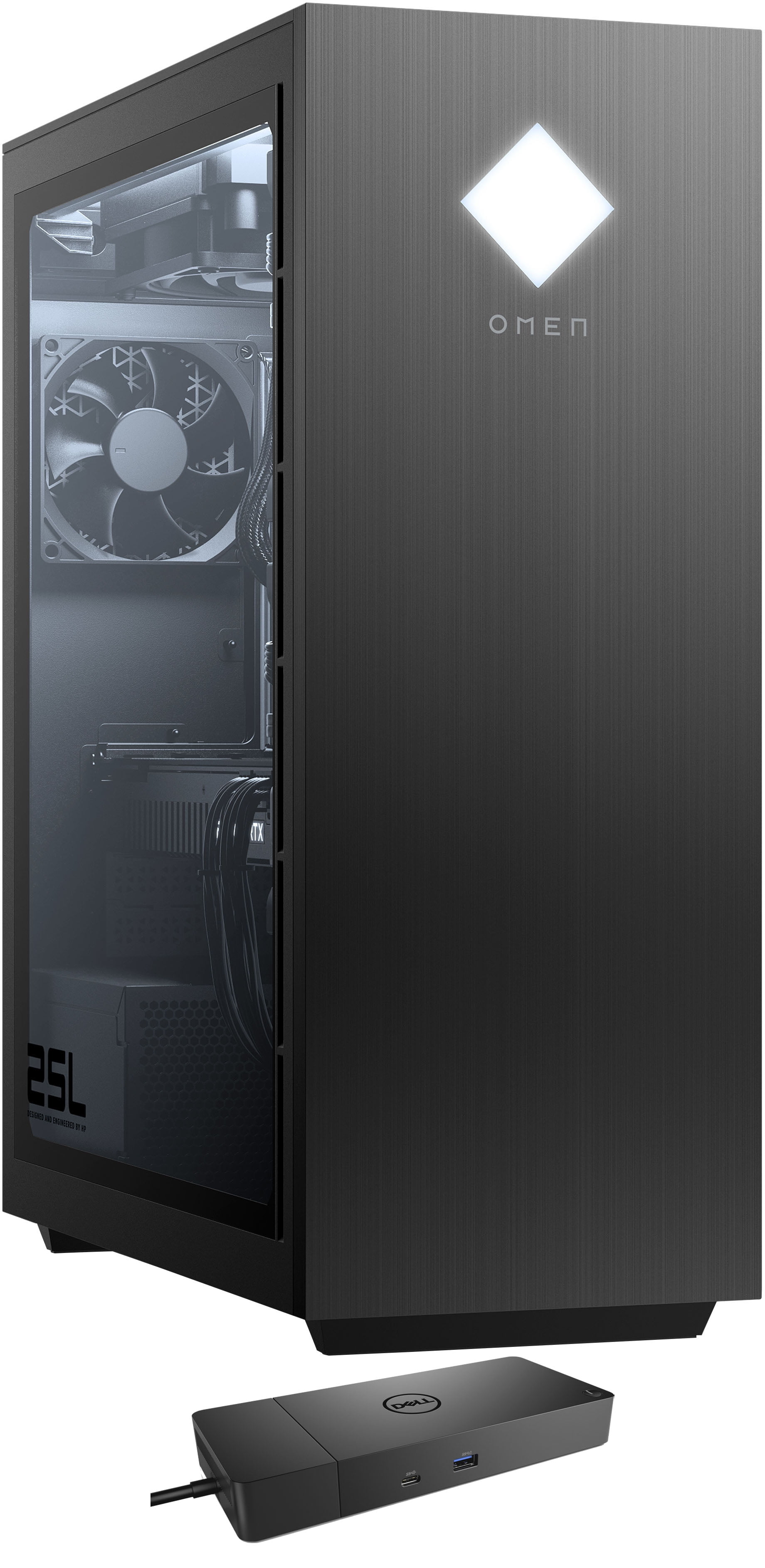 HP OMEN GT12-0124 25L Home/Business Desktop (Intel i5-10400 6-Core ...