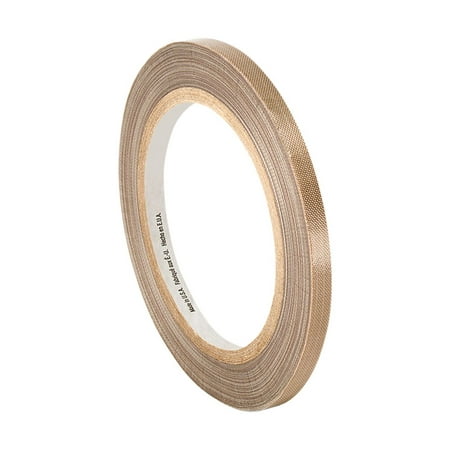 3M 5453 0.47" x 36yd Brown PTFE Glass Cloth Tape -100 to 500 degrees F ...