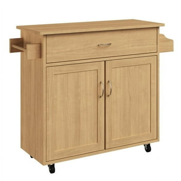 Costway Rolling Kitchen Island Cart Storage Cabinet w/ Wheels, Drawers ...