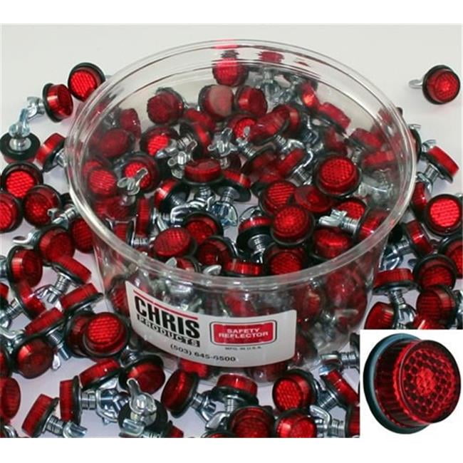 K&L Supply 23-8426 Red Mini Reflectors - Walmart.com