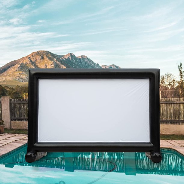 OZIS 20Ft Airtight PVC Movie Projector Screen No Blower Noise Indoor ...