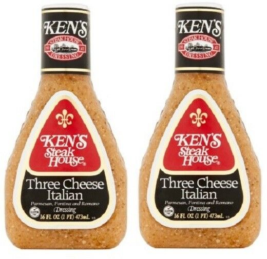 Kens Steak House Three Cheese Italian Dressing 2 Bottle Pack - Walmart.com