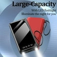 68900mAh High-Capacity Power Bank, Built-in 4 Charging Cables, Supports ...
