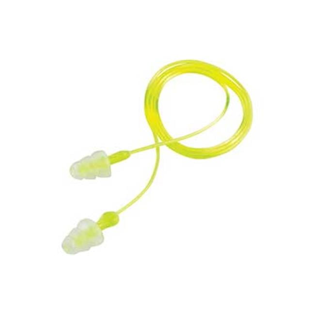 3M-Peltor 97317 Tri-Flange Ear Plug Yellow Reusable Hearing Protection ...